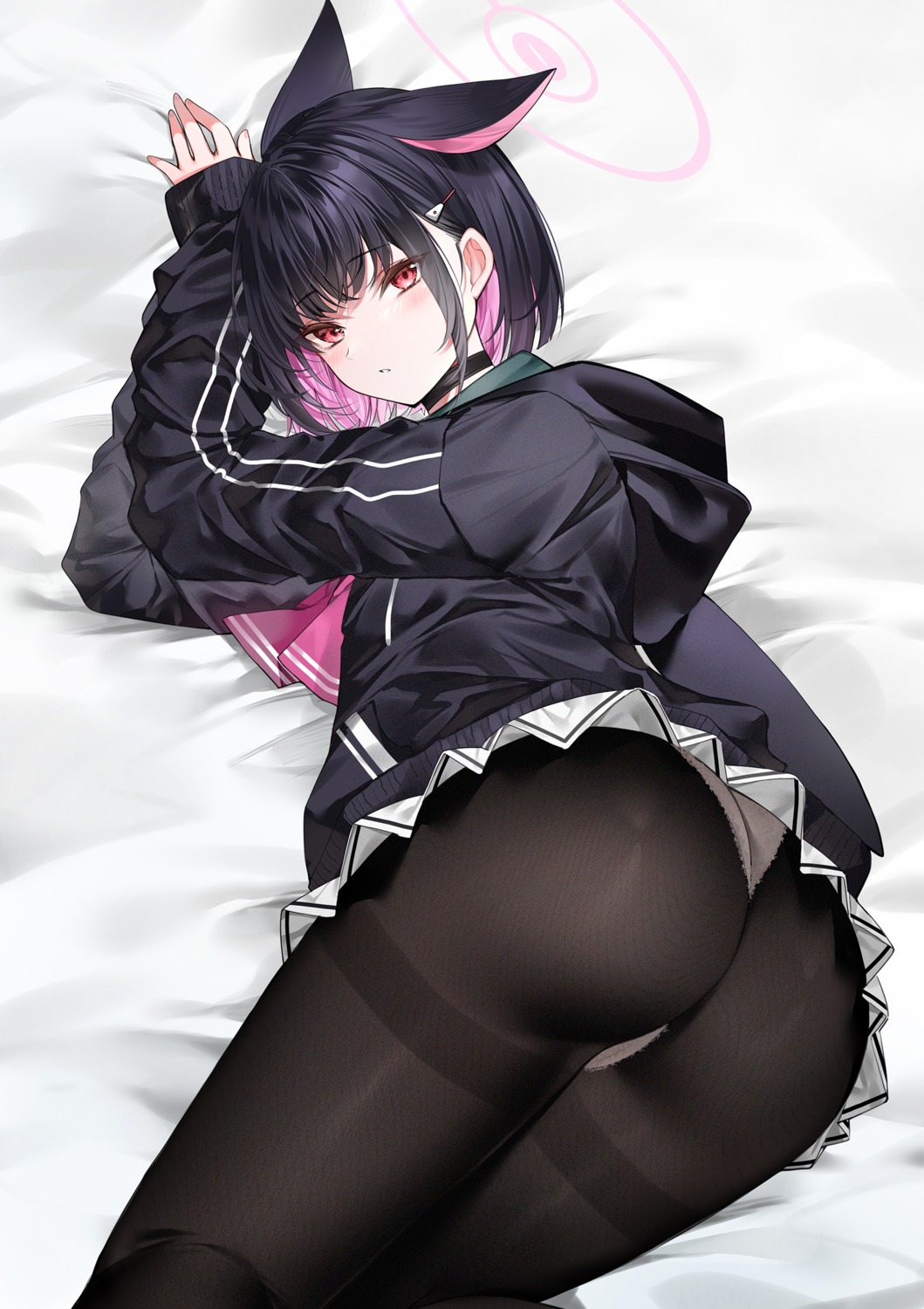 yukineko1018 blue archive kyouyama kazusa animal ears ass cameltoe halo nekomimi pantsu ...